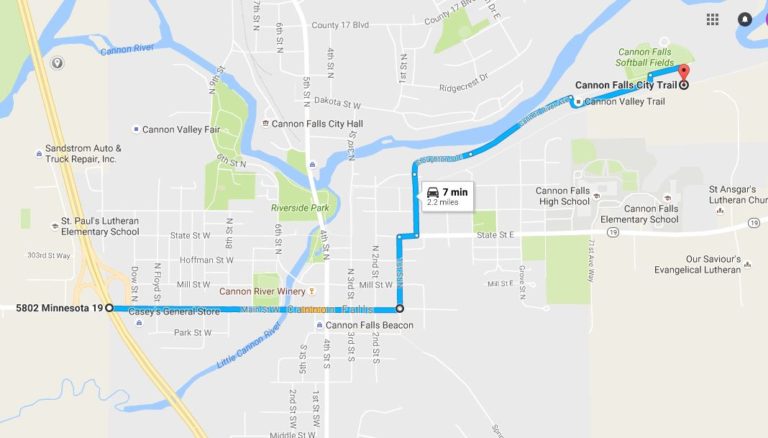 Cannon Falls - Access Points - Cannon Valley Trail